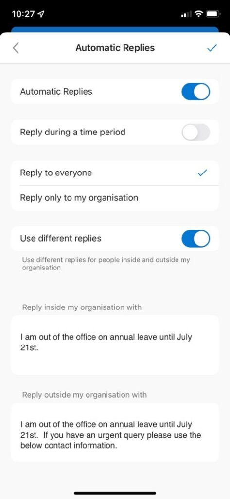 How To Set Up An Outlook Out Of Office Response With Exchange Heliocentrix
