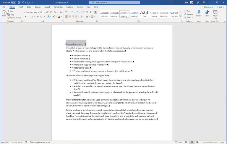 How To Add Headings And Subheadings In Word Heliocentrix